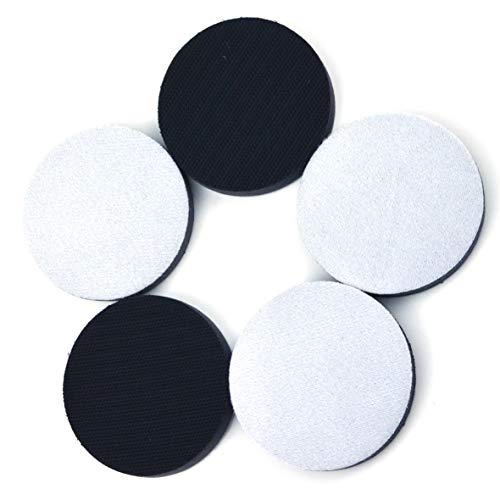 3 Inch (75mm) Hook and Loop Soft Foam Buffering Pad for 3" Sanding Pad, 5 Pack