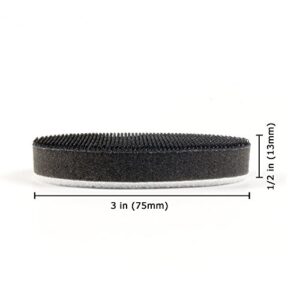 3 Inch (75mm) Hook and Loop Soft Foam Buffering Pad for 3" Sanding Pad, 5 Pack