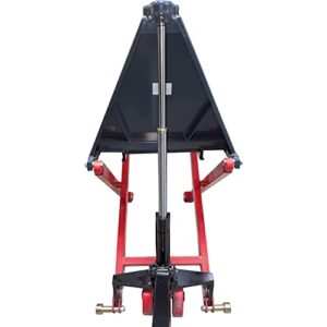 3300LB. Cap, 27" x 45", Lift Height: 3-1/2" to 31-1/2", Manual High Lift Tote Lifters for Skid/Single Sided Pallet Pake Handling Tools