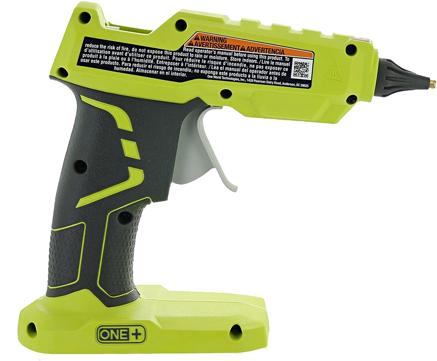 Ryobi 18-Volt ONE+ Cordless Full Size Glue Gun with Charger and 18-Volt ONE+ Lithium-Ion Battery (Bundle)