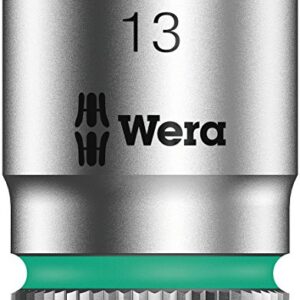 Wera Tools 05003883001 Belt 4 Sock Set 1/4" drv 9 Pieces, One Size, Multi