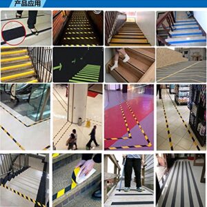 Black Yellow Anti Slip Tape Printed"Watch Your Step" 1.97 Inch x 16.4 Foot Anti-Slip Tape, Floor Tape,Stairs Tape,Safety Tape Roll (Black Yellow)