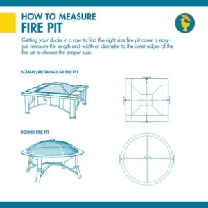 Duck Covers Classic Accessories Ultimate Waterproof Square Fire Pit Cover, 30 Inch