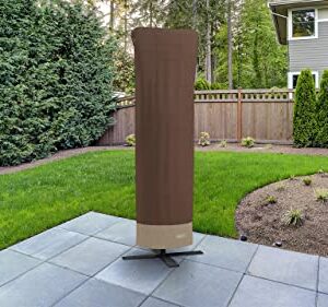 Duck Covers Ultimate Waterproof Patio Offset Umbrella Cover with Integrated Installation Pole, 13 Foot