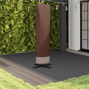 Duck Covers Ultimate Waterproof Patio Offset Umbrella Cover with Integrated Installation Pole, 13 Foot