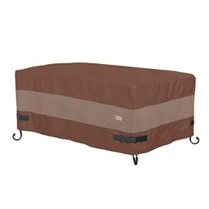 duck covers ultimate waterproof rectangular fire pit cover, 56 inch