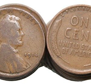 1910-1919 Roll of 50 Wheat Cents