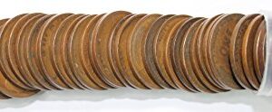 1910-1919 Roll of 50 Wheat Cents