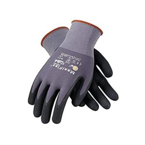 maxiflex pip 34-874/xl maxi flex ultimate 34874 foam nitrile palm coated gloves, gray, xl (pack of 12)