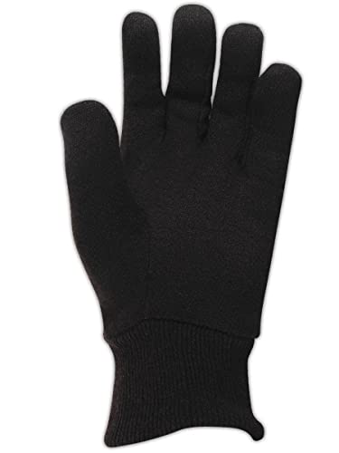 MAGID T92C JerseyMaster Clute Pattern 8-Oz. General-Purpose Gloves, 12 Pairs, Size 8/M, Dark Brown