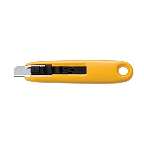 OLFA 1077174 SK-7 Compact Self-Retracting Safety Knife, 8.75" x3.5" x2, Yellow, 8.75" x3.5" x2 (Pack of 6)