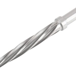 Accusize Industrial Tools High-Speed Steel Spiral Flute Aligning Reamer, 1/2" Cutting Diameter, 1/2" Shank Diameter, 0522-0012