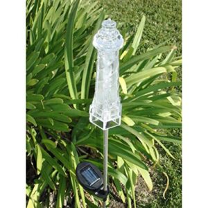 Unido Box Lighthouse Solar Garden Stake Light LED Multi-Color, Set of 2