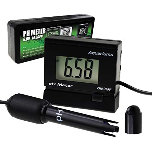 Digital pH Monitor Meter ATC 0~14.00pH Replaceable Electrode Probe BNC Water Quality Monitoring Tester Kit Aquarium Hydroponics Spa Tank Pool Laboratories