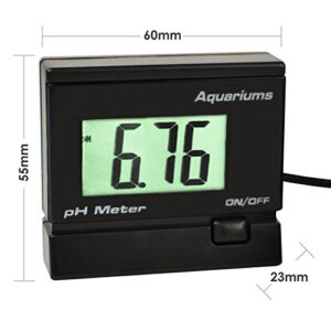 Digital pH Monitor Meter ATC 0~14.00pH Replaceable Electrode Probe BNC Water Quality Monitoring Tester Kit Aquarium Hydroponics Spa Tank Pool Laboratories