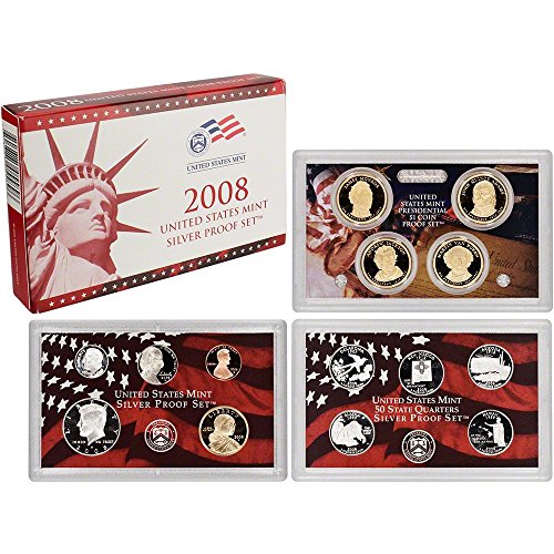 2008 S Silver US Proof Set 14 PCS Come in Original US Mint Packaging Proof