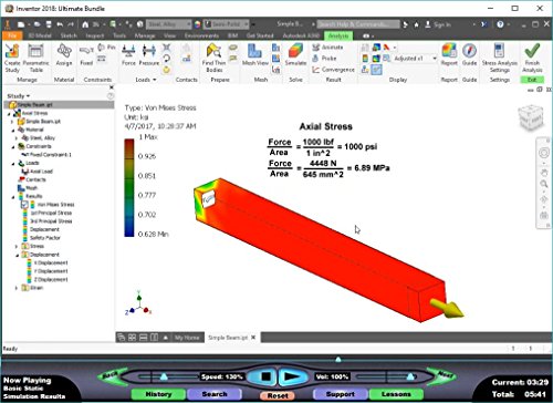 Autodesk Inventor 2017-18: FEA Made Simple – Video Training Course