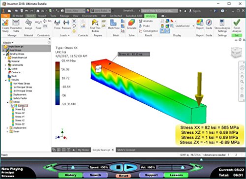 Autodesk Inventor 2017-18: FEA Made Simple – Video Training Course