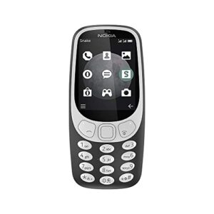 nokia 3310 3g - unlocked single sim feature phone (at&t/t-mobile/metropcs/cricket/mint) - 2.4 inch screen - charcoal