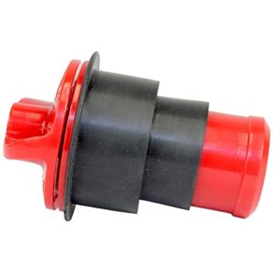 danco plugall mechanical test, seal & cleanout pipe plug | for drains & clean-outs | fits 1-1/2 inch and 2 inch pipes | dwv testing (10839),red