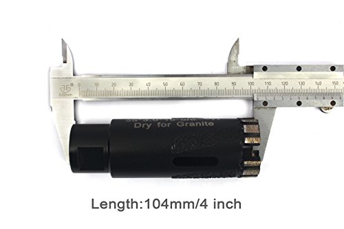 Z-Lion 1-3/8 Diamond Hole Saw with Vacuum Brazed Dry Core Drill Bit for Granite Marble