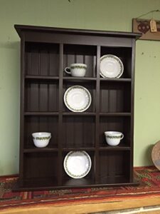 tea cup and saucer plate rack espresso