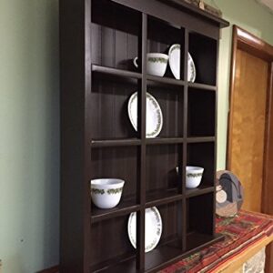 Tea cup and Saucer Plate Rack Espresso