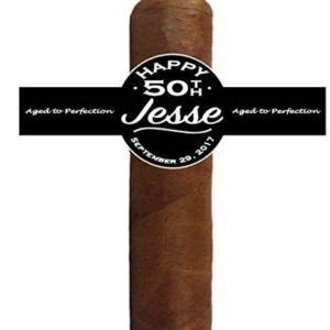 Set of 16 Personalized Cigar Labels - Happy Birthday Cigar Labels -Aged To Perfection - Party Favors - Gift - Cigar band