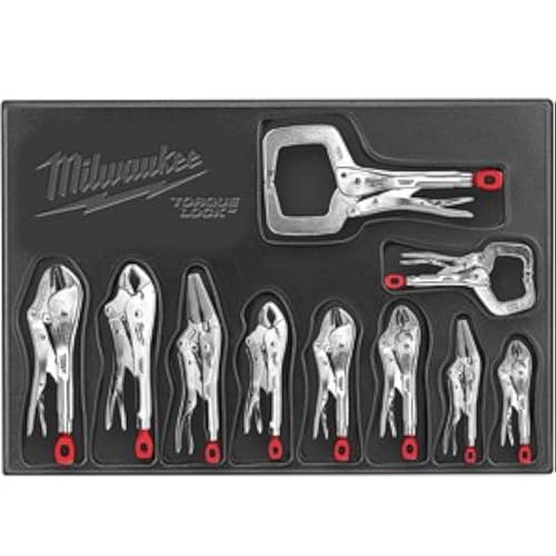 Milwaukee (MLW48223690) 10 Pc. Locking Plier Auto Kit