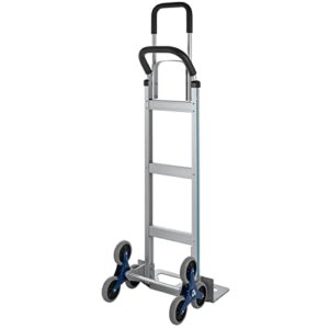 SHZOND Aluminum Hand Truck Stair Climber Hand Trucks 550 LBS Stair Climbing Hand Truck 60 Inch Aluminum Hand Cart Dolly