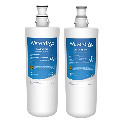 Waterdrop 3US-AF01 Under Sink Water Filter, Replacement for Standard 3US-AF01, 3US-AS01, Aqua-Pure AP Easy C-CS-FF, WHCF-SRC, WHCF-SUFC, WHCF-SUF, NSF/ANSI 42 Certified, Pack of 2