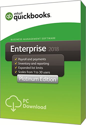 QuickBooks Enterprise 2018 Platinum Edition, 5-User (1-year subscription)