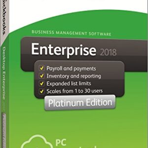 QuickBooks Enterprise 2018 Platinum Edition, 5-User (1-year subscription)