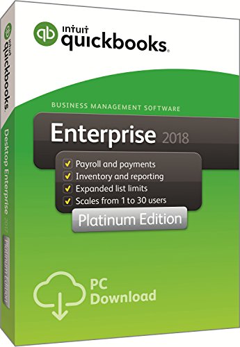 QuickBooks Enterprise 2018 Platinum Edition, 5-User (1-year subscription)