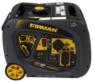 firman w03081 3300/3000 watt recoil start gas portable generator cetl and carb certified