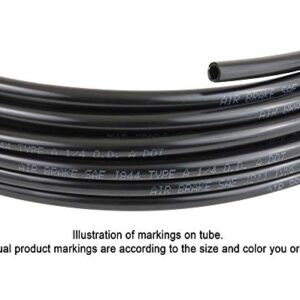 Mytee Products 5/8" OD x 50' Black SAE J844 Nylon Air Brake Tubing DOT Approved | Pneumatic Nylon Air Line Hose for Air Brake System