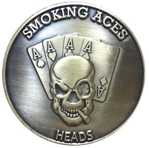 thompson emporium gamblers creed lucky mojo heads tails challenge coin