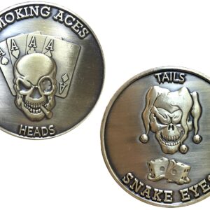 Thompson Emporium Gamblers Creed Lucky Mojo Heads Tails Challenge Coin