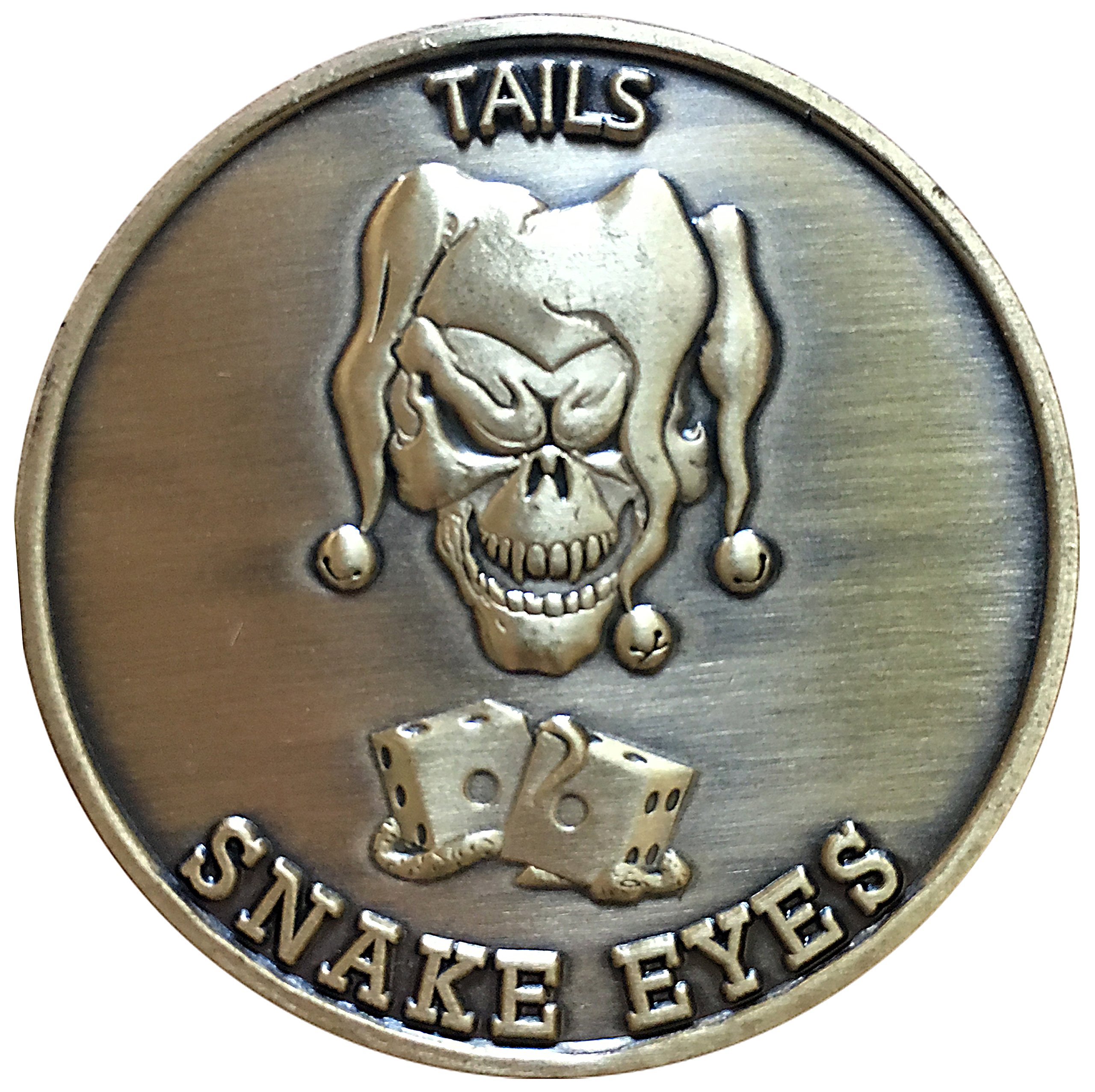 Thompson Emporium Gamblers Creed Lucky Mojo Heads Tails Challenge Coin