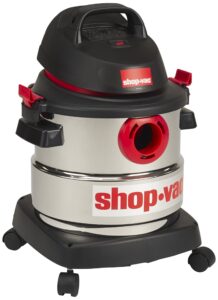 shop-vac 5989300 5-gallon 4.5 peak hp stainless steel wet dry vacuum,black, black