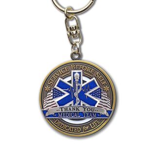 Armor Coin Medical Services EMT EMS Appreciation Key Chain