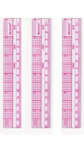 westcott b-55, 6"/15cm 10ths/metric beveled ruler. (3 pack)