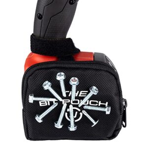 The Bit Pouch - A Magnetic Drill Accessory with A Strong Magnet for Holding Screws, Bolts, and Driver Bits - Great Alternative to a Magnetic Wristband - Magnetic Screw Holder & Magnetic Bit Holder