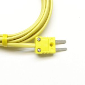 K-Type Thermocouple Extension Cable Wire with Miniature Mini Thermocouple Connectors 15 ft (= 5 Yard) Long