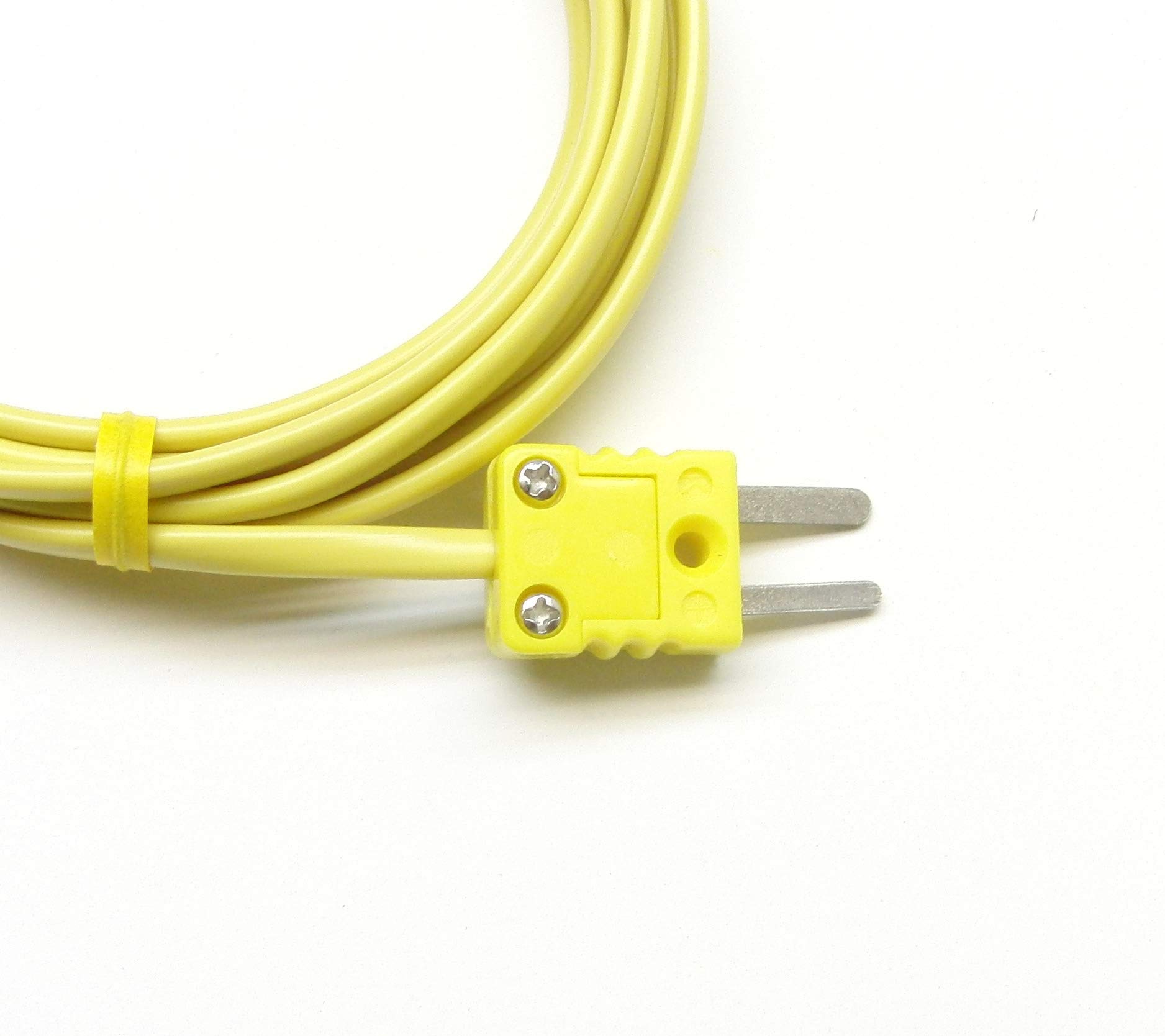 K-Type Thermocouple Extension Cable Wire with Miniature Mini Thermocouple Connectors 15 ft (= 5 Yard) Long