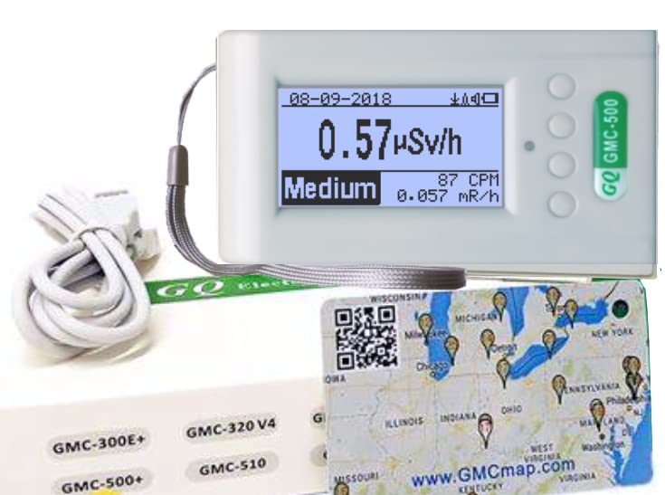 GQ GMC-500+ Plus Geiger Counter Nuclear Radiation Detector Dosimeter Dual Tube Data Logging