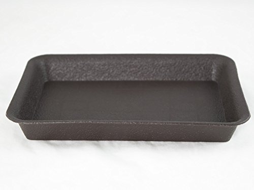 4 Rectangular Dark Brown Plastic Humidity/Drip Tray for Bonsai Tree & House Indoor Plants - 7"x 5"x 1"