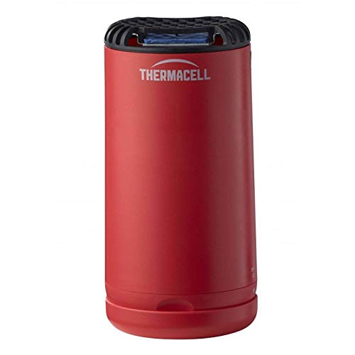 Thermacell Patio Shield Mosquito Repeller Glacial Blue Easy to Use Highly Effective Provides 12 Hours of DEET-Free Mosquito Repellent Scent-Free No Spray No Smoke & Cordless, Red