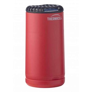 Thermacell Patio Shield Mosquito Repeller Glacial Blue Easy to Use Highly Effective Provides 12 Hours of DEET-Free Mosquito Repellent Scent-Free No Spray No Smoke & Cordless, Red