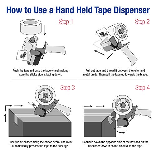 Ship Now Supply Tape Logic Heavy-Duty Carton Sealing Tape Dispenser, 2"